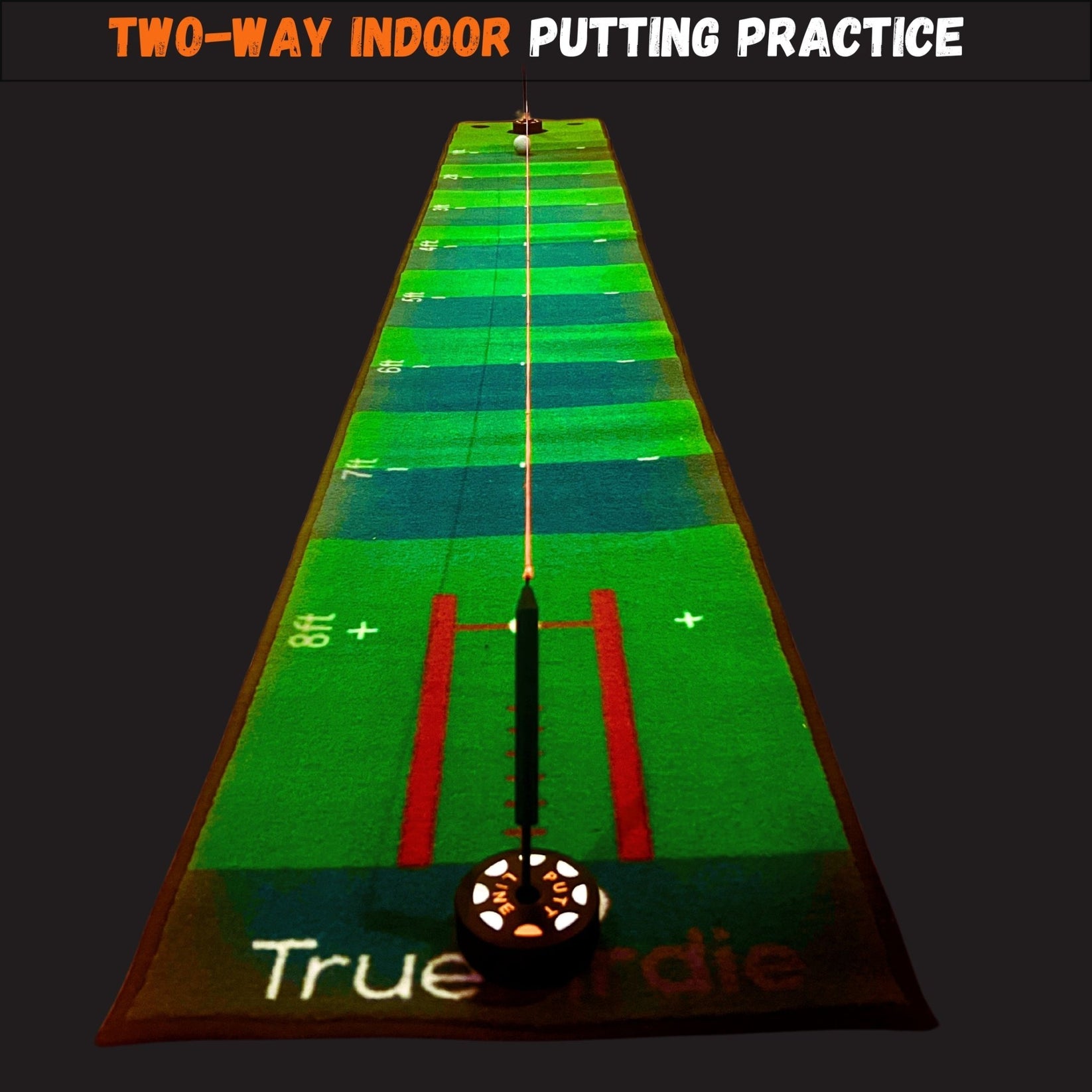 Putt Line Two-Way Putting Alignment String and Target Puck Training Aid ...